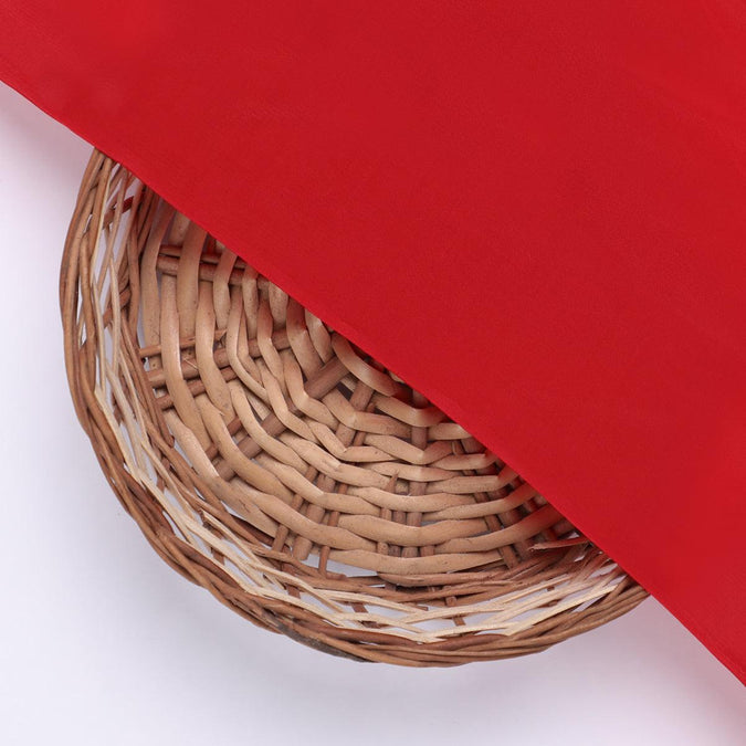 Buy Red Colour Natural Crepe Gown Plain Dyed Fabric – FAB VOGUE Studio