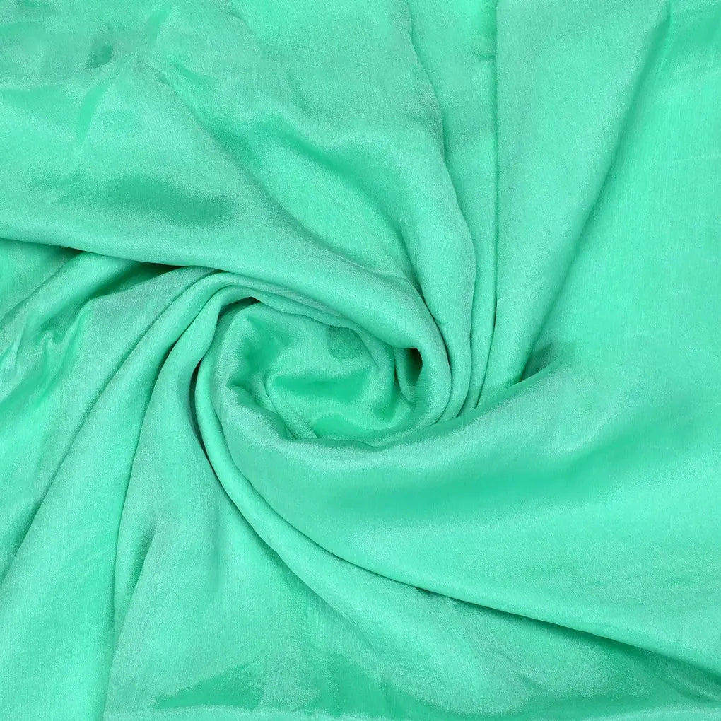 Buy Light Pista Colour Pure Chinon Dupatta Plain Dyed Fabric – FAB ...
